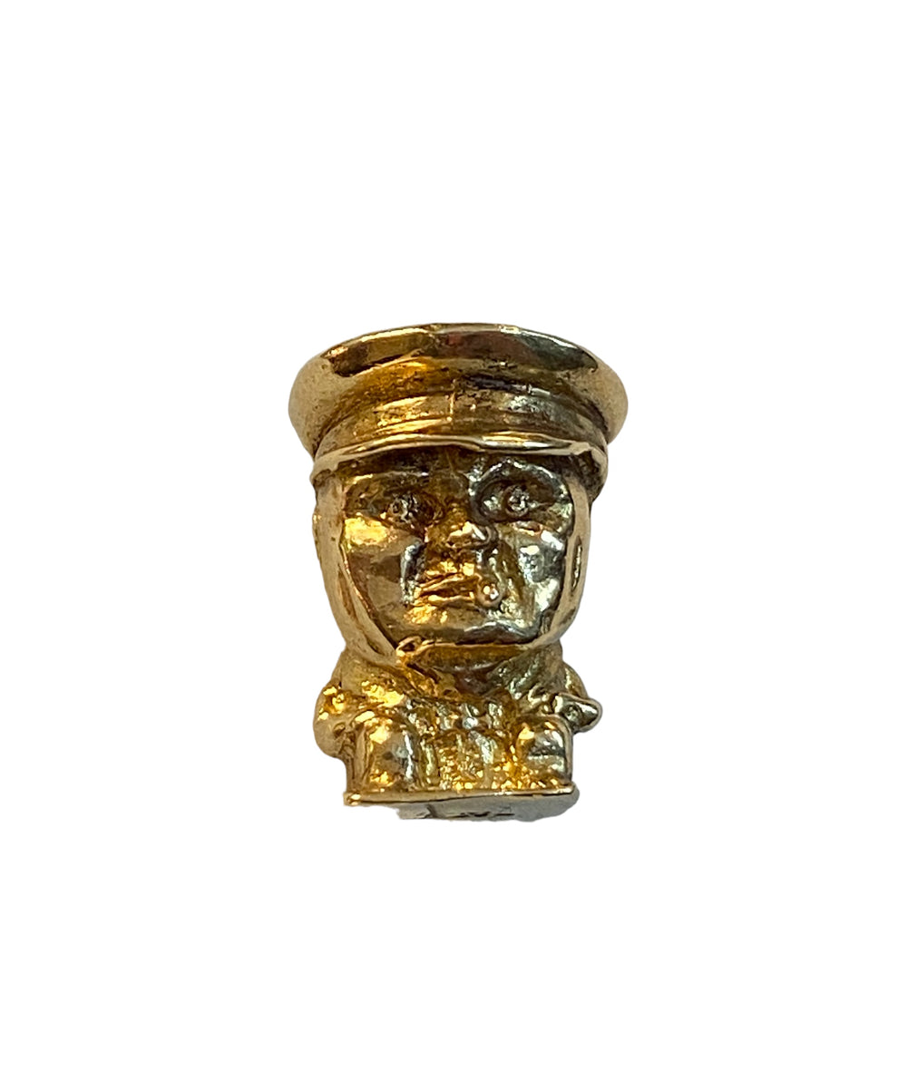 9ct vintage gold Winston church toby jug charm circa 1960 4.2g ...